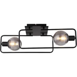 Globo LIGHTING Deckenleuchte &raquo;BLAMA&laquo; E14 1 Stk. Deckenlampe/Glas rauchfarben/LxBxH: 610x230x190mm 1 Stk.