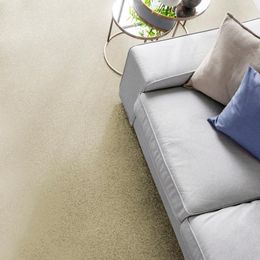 ANDIAMO Teppichboden &raquo;Kira, Velours, Gesamth&ouml;he 8 mm, Luxusklasse LC1&laquo; rechteckig Uni Farben, Breite 400 cm, strapazierf&auml;hig, pflegeleicht, Wohnzimmer beige 