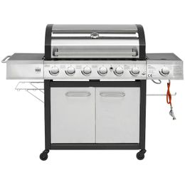 El Fuego Gasgrill &raquo;Long Beach&laquo; BxTxH: 161x59,5x121 cm silber B/H/T: 161cm x 59,5cm