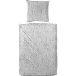 Primera Bettw&auml;sche 2 Stk. grau Feinbiber, Obermaterial: 100% Baumwolle B/L: 135cm x 200cm, 1 Stk., 1 Stk., Feinbiber, B/L: 80cm x 80cm, 2 Stk.