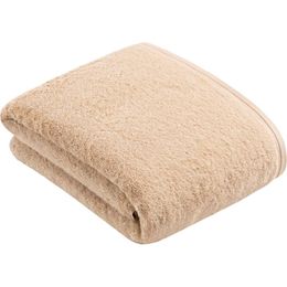 Vossen Badetuch &raquo;Vegan Life&laquo; 100% vegan beige Webfrottier, Obermaterial: 100% Baumwolle B/L: 100cmx150cm, 1 Stk., Webfrottier