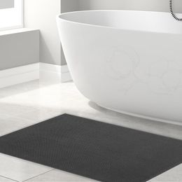 HAMMETEX Badematte &raquo;rutschfeste Badvorleger, Hotelmatte&laquo; H&ouml;he 7,5 mm rutschhemmend beschichtet strapazierf&auml;hig einfarbig, 100% Baumwolle, in 2 Gr&ouml;&szlig;en 