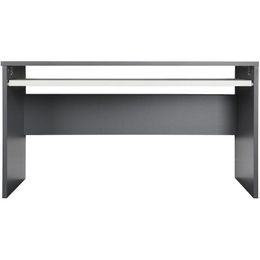 VOGL M&ouml;belfabrik Schreibtisch &raquo;Barrie mit 2-farbigem Tastaturauszug&laquo; in 2 Breiten, 2,5 cm Tischplattenst&auml;rke, Made in Germany grau B/H/T: 137cm x 73cm