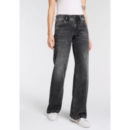 Herrlicher Damen 5-Pocket-Jeans &raquo;Edna Denim Black&laquo; mit ausgestelltem Bein schwarz 31, L&auml;nge 32