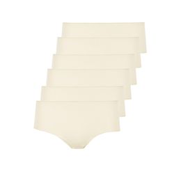 Nina von C. Damen Hipster "6er Pack Hipster Secret", Gr. 40, beige, Obermaterial: 95% Polyamid PA. 5% Elasthan EL., Unterhosen