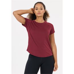 ENDURANCE ATHLECIA ATHLECIA Damen T-Shirt "Gaina V3"dunkelrot, Gr. 34, unifarben, 90% Polyester, 10% Elasthan, Shirts, mit atmungsaktiver Eigenschaft