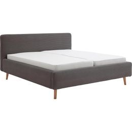 Meise M&ouml;bel meise.m&ouml;bel Polsterbett &raquo;Mattis&laquo; Topseller, wahlweise mit Bettkasten grau Bezug Bett: Cord (100% Polyester) Liegefl&auml;che L&auml;nge B: 200cm x 160cm, Cord 
