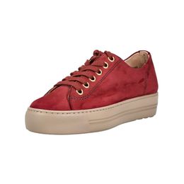 Paul Green Damen Sneaker "Paul Green Sneaker Nubukleder", Gr. 39, rot, Nubukleder, Schuhe