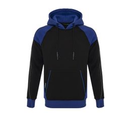 Cipo & Baxx CIPO & BAXX Herren Sweatshirt "CL591", schwarz, Gr. XXL, unifarben, Feinstrick, 70% Baumwolle, 30% Polyester, Sweatshirts, mit Kapuze