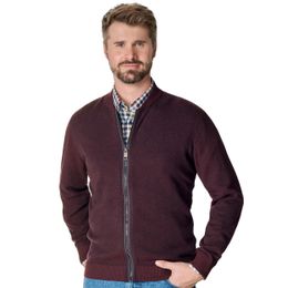Casamoda Herren Strickjacke "Casamoda Strickjacke uni", rot, Gr. L, 100% Baumwolle, Strickjacken