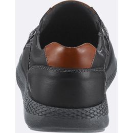 Herren Slipper, Gr. 46schwarz, Glattleder, Schuhe