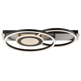 Brilliant LED Deckenleuchte &raquo;Maureen&laquo; LED-Modul 1 Stk. Warmwei&szlig; 3000 K, dimmbar, schwarz matt schwarz 1, H: 7cm, 1 Stk.