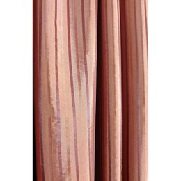 HOSSNER - ART OF HOME DECO Gardine &raquo;Caumasee&laquo; Schlaufen 1 Stk. tlg. Schlaufenschal im zeitlosen Design orange Polyester 245cm, Schlaufen, 140cm