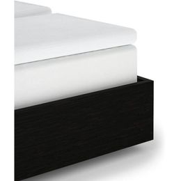 Spannbettlaken &raquo;Elementi Split-Topper&laquo; Laken aus 100% Baumwolle, hochwertiges Mako-Satin, Betttuch ab 90x200 wei&szlig; Mako-Satin, Obermaterial: 100% 