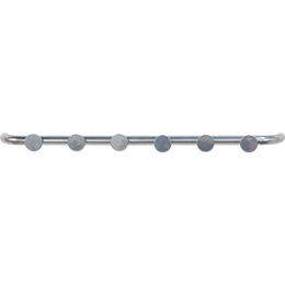 SPINDER DESIGN Garderobenleiste &raquo;RETRO 6 Wandgarderobe&laquo; silber Metall B/H/T: 75cm x 4,5cm x 9,6cm