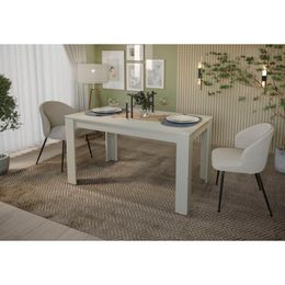 OTTO home Esstisch &raquo;Adana, 140cm&laquo; 1 Stk. tlg. 140cm, K&uuml;chentisch, Kaschmir und Eiche wahlweise kombinierbar beige B/H/T: 138cm x 74,5cm x 80cm, 