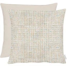 Apelt Dekokissen &raquo;Molly&laquo; R&uuml;ckseite Uni Samt beige Obermaterial: 100% Polyester B/L: 46cm x 46cm, 1 Stk.