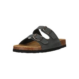 NOU Damen Sandale "Cosimo", Gr. 37, grau, Rindsleder, Schuhe, atmungsaktiv
