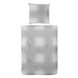 Primera Bettw&auml;sche &raquo;Edelflanell-Bettw&auml;sche Grazia&laquo; 2 Stk. mit modernem Karomuster grau Edel-K&ouml;per-Flanell, Obermaterial: 100% Baumwolle B/L: 135cm x 200cm, 1 