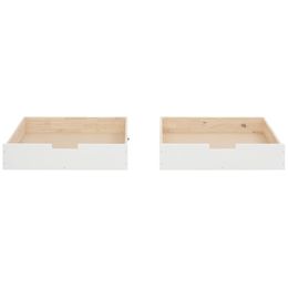 OTTO home Bettschubkasten &raquo;Janne&laquo; 2er Set, Kiefernholz und MDF, Breite je Schubkasten 97 cm wei&szlig; B/H/T: 94cm x 20cm