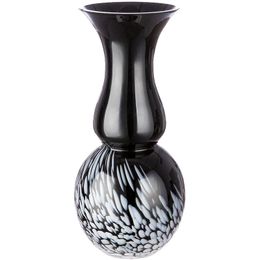 Gilde Tischvase &raquo;Vase R&eacute;my&laquo; Europ&auml;ische Handarbeit, aus durchgef&auml;rbtem Glas schwarz Glas B/H/T: 36,5cm &Oslash; 17cm