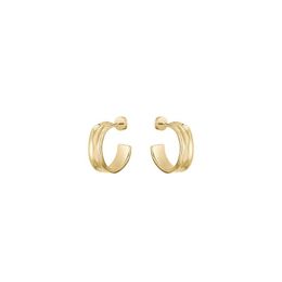 BOSS Damen BOSS Paar Creolen &raquo;RIPPLE&laquo; gold Edelstahl