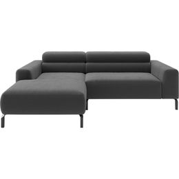 Home Affaire Ecksofa &raquo;Ecksofa, L-Form, incl. Kopfteilverstellung, Breite 223 cm&laquo; wahlweise elektrische Sitztiefenverstellung grau 95% Polyester, 5% 