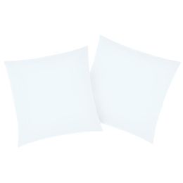 OTTO home Kissenbez&uuml;ge &raquo;Luisa&laquo; aus 100% Baumwolle, mit Rei&szlig;verschluss, atmungsaktiv, uni wei&szlig; Renforc&eacute;, Renforc&eacute; B/L: 50cm x 50cm, 2 Stk., Renforc&eacute;