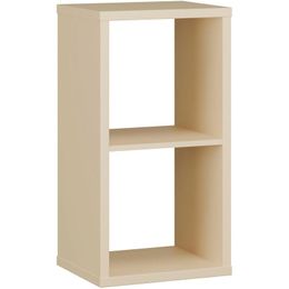 FORTE Standregal &raquo;Mauro&laquo; Regal mit 2 F&auml;chern, B/H/T 38,2x72,9x32,9 cm, langlebige Beschichtung beige Holzwerkstoff B/H/T: 39,5cm x 72,8cm x 32,9cm, 2 