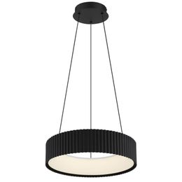 Globo LIGHTING H&auml;ngeleuchte &raquo;KEMP&laquo; LED-Modul 1 Stk. warmwei&szlig; - kaltwei&szlig; H&auml;ngelampe Esszimmer-Leuchte Esstischleuchte Wohnzimmer schwarz &Oslash; 46cm H: 