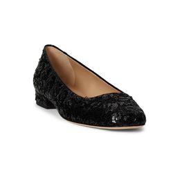 Lauren by Ralph Lauren Lauren Ralph Lauren Ballerina 'EMELLIE' Damen Gr&ouml;&szlig;e 39.5 schwarz Sommerschuhe