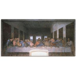Artland Leinwandbild &raquo;Das letzte Abendmahl&laquo; Religion 1 Stk. tlg. auf Holzrahmen gespannt braun Leinwand B/H/T: 60cm x 30cm, Leinwandbild Religion, 1 Stk.