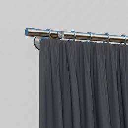 OTTO home Gardinenstange &raquo;Tanbul&laquo; 1 l&auml;ufig-l&auml;ufig Fixma&szlig; silber Eisen B/L: 240cm, 1 l&auml;ufig