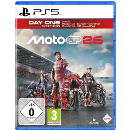 Milestone Spielesoftware &raquo;MotoGP 26 Day One Edition&laquo; PlayStation 5 Tritt online mit vollst&auml;ndigem Crossplay* an und fahre in neuen Online-Lobbys mit bis zu 22 