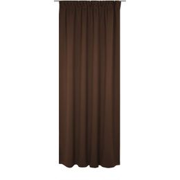 WIRTH Vorhang &raquo;Newbury&laquo; Multifunktionsband 1 Stk. tlg. nach Ma&szlig; braun Baumwolle, Polyester 305cm, Multifunktionsband, 130cm