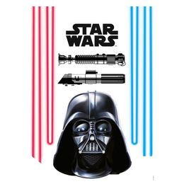 Komar Wandtattoo &raquo;Star Wars Darth Vader and Lightsaber - Gr&ouml;&szlig;e 50 x 70 cm&laquo; selbstklebend, Wandsticker, Kinderzimmer bunt Folie B/H/T: 50cm x 70cm, Disney