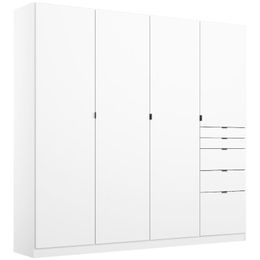 Rauch Dreht&uuml;renschrank &raquo;Kleiderschrank Schrank Garderobe W&auml;scheschrank Ankleide ONTARIO&laquo; Breiten 136/181 cm, mit 5 Schubladen in unterschiedlichen 