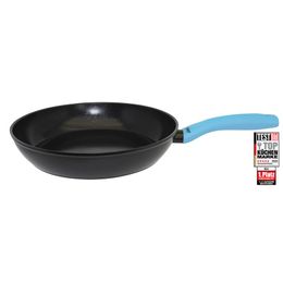 ELO Basic Schmorpfanne &raquo;Colorio mit farbigem Protektor&laquo; Aluminium Set, Pfanne inkl. Pfannenschoner, 2 tlg. Soft-Touch-Griff mit Flammenschutz schwarz &Oslash; 28cm + 