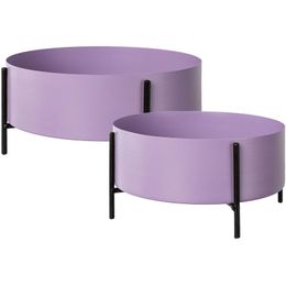 Creativ home Dekoschale &raquo;Schale mit Gestell&laquo; mit Hingucker-Farbe lila Metall &Oslash; 25cm