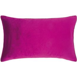 Pad Dekokissen &raquo;Elegance&laquo; Design als Basic, aus Samt, elegante Optik pink Polyester B/L: 25cm x 50cm, 1 Stk.