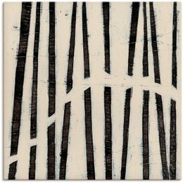 Artland Leinwandbild &raquo;Hieroglyph I&laquo; Muster 1 Stk. tlg. auf Holzrahmen gespannt beige B/H/T: 50cm x 50cm, Leinwandbild Muster quadratisch, 1 Stk.