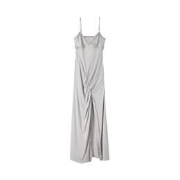 Bershka Kleid Damen Gr&ouml;&szlig;e 38 silbergrau Sommerkleid