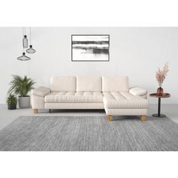 Sit & More sit&more Ecksofa &raquo;Westham L-Form&laquo; mit Recamiere, mit oder ohne Schlaffunktion, Bettkasten, F&uuml;&szlig;e Eiche beige 100% Polyester B/H/T: 275cm x 88cm x 172cm