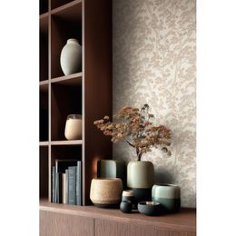 Livingwalls living walls Vliestapete &raquo;Vibes & Styles Lin &ndash; Zen Branches Vliestapete&laquo; floral leicht strukturiert inspiriertes Baumdesign mit feinen Linien und 