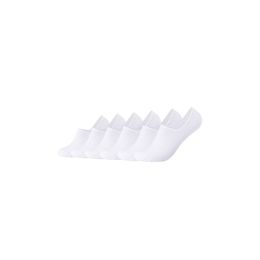 Camano Herren F&uuml;&szlig;linge "6er Pack", Gr. 39, wei&szlig;, 74% Baumwolle, 24% Polyamid, 2% Elasthan, uni, Socken