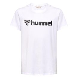 Hummel M&auml;dchen T-Shirt "HMLGO 2.0 LOGO T-SHIRT S/S KIDS", wei&szlig;, Gr. 128, Obermaterial: 100% Baumwolle, Shirts, f&uuml;r Kinder und Jugendliche,