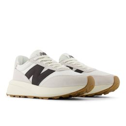 New Balance Damen Sneaker "370", Gr. 38,5, beige, Leder, Mesh, Schuhe, f&uuml;r Sportmode und Streetwear, mit Laufsohle aus Gummi