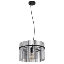 Globo LIGHTING Pendelleuchte &raquo;GORLEY&laquo; E27 1 Stk. Design Glasst&auml;be, Deckenlampe, Wohnzimmer, Esszimmer, H&auml;ngeleuchte schwarz 1, &Oslash; 40cm H: 150cm, 1 Stk.