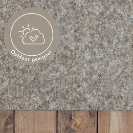 ANDIAMO Kunstrasen &raquo;Dijon, Gesamth&ouml;he 8 mm, Made in Netherlands&laquo; rechteckig aus Nadelfilz, mit Noppen, strapazierf&auml;hig, wasserfest & UV-best&auml;ndig beige 
