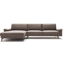 Creation BY ROLF BENZ Ecksofa &raquo;CR.450 elegantes Designsofa mit hohem Sitzkomfort&laquo; grau B/H/T: 274cm x 95cm x 178cm, Leder OSKAR, Recamiere links